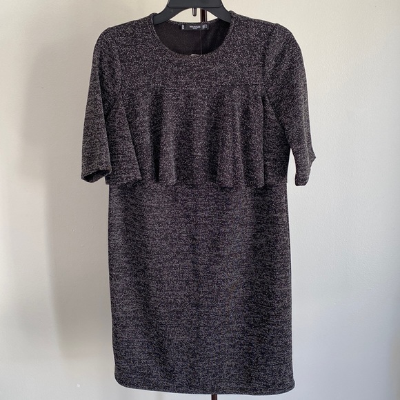 Mango | Dresses | Nwt Mango Black Raffle Dress | Poshmark